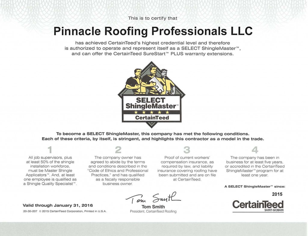 CertainTeed Select ShingleMaster
