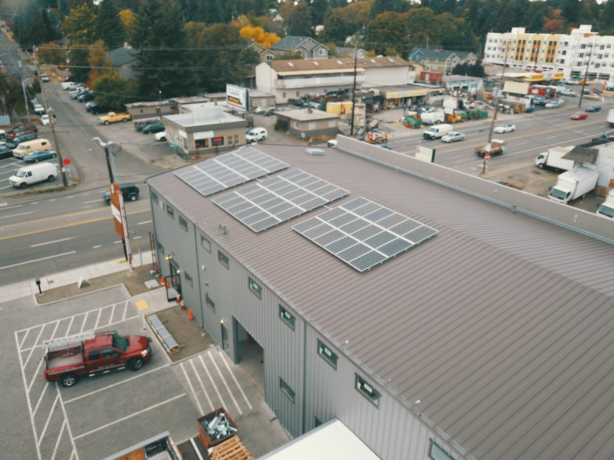 North Seattle Commercial Solar Project - Pinnacle Roofing Professionals ...